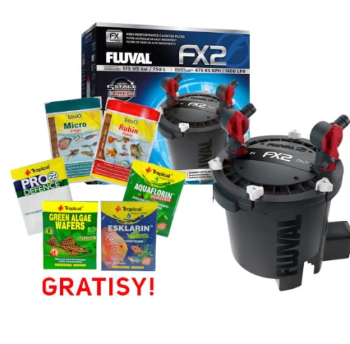 Fluval FX-2 filtr zewnętrzny do akwarium 750L + wkłady + gratisy Sklep ...