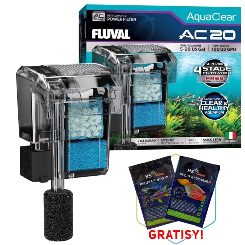 Fluval AquaClear 20 Filtr kaskadowy do 76L + gratisy Sklep ...
